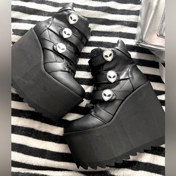 Killstar | Shoes | Killstar Alien Platform Boots | Poshmark